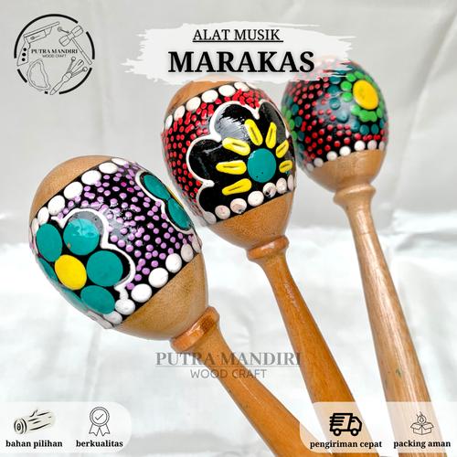 Promo Alat Musik Anak Marakas Telur Stik Painting Maracas Egg Shaker ...