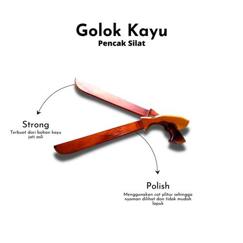 Jual Golok kayu seni pencak silat Golok kayu pertandingan Golok latihan ...