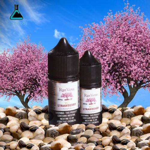 Jual VCT Strawberry Salt Nic 30ML Authentic by Ripe Vapes USA - Liquid ...