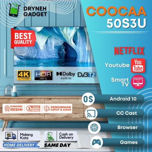 Jual COOCAA 50S3U ANDROID LED TV 50 INCH DIGITAL 4K UHD DOLBY AUDIO HDR ...