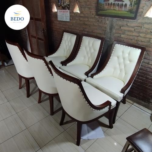 Jual 100% jati, Kursi Makan Mewah Jok Oscar, kursi makan sofa, kursi ...