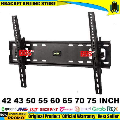 Jual bracket tv led 65 60 55 50 43 32 inch SAMSUNG LG SONY TCL ALL MERK ...