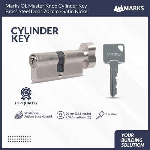 Jual MARKS Cylinder Master Key Knob Door Lock CK KC 005 - SN 70 mm ...