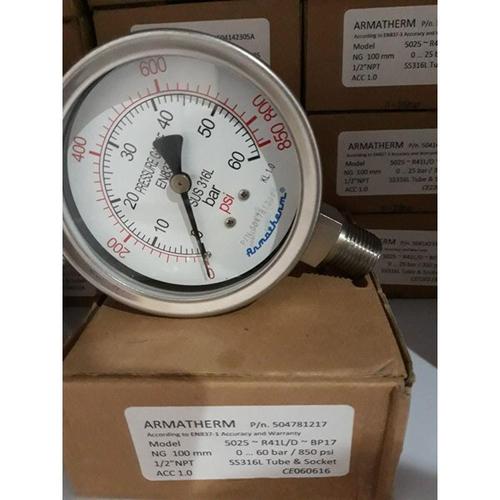 Jual Pressure gauge armatherm 2,5" 60 bar - Jakarta Barat ...