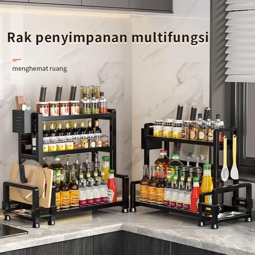 Jual Rak Bumbu Dapur Stainless Steel Rak Dapur Serbaguna - A30cm 2 ...