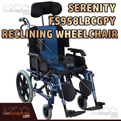Promo Serenity FS958LBCGPY Reclining Wheelchair Kursi Roda Dengan ...