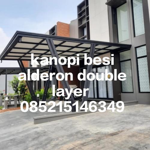 Jual kanopi besi atap alderon double layer - Kota Tangerang - kanopi ...