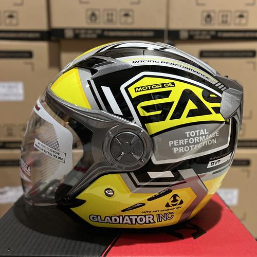 Jual NHK Gladiator Gas - Black Yellow - DV - M - Jakarta Utara - Helmet Heaven 01 | Tokopedia