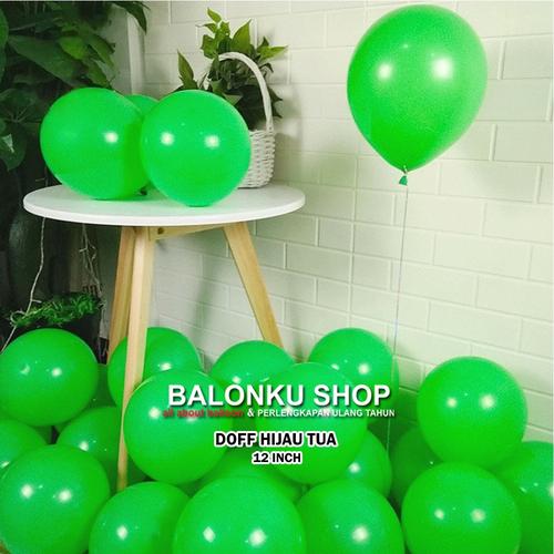 Jual Balon Latex Doff / Balon Doff Hijau Tua / Balon Doff - Kota ...