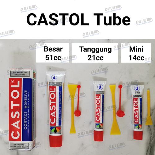 Jual CASTOL Lem Kuning Serbaguna Mini Tanggung Besar 14cc 21cc 51cc 14 ...