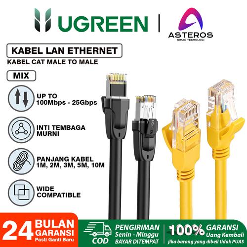 Jual Kabel Ethernet / Internet LAN RJ45 CAT 6 Flat Gigabit UTP UGREEN - CAT 6 NEW, 5M - Jakarta ...