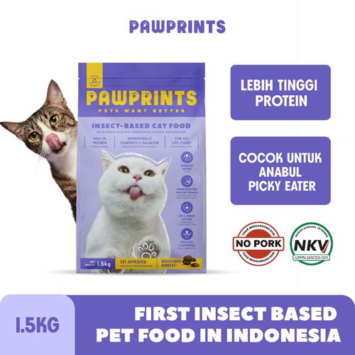 Jual Makanan Kucing PAWPRINTS Makanan Kucing Cat Food ALL Life Stages ...