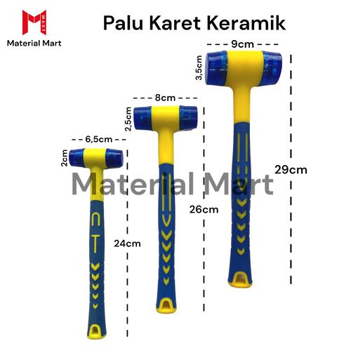 Jual Palu Karet Keramik Mini | Rubber Mallet Hammer | Martil Lantai ...