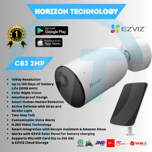 Jual Ezviz CB3 2MP Outdoor Smart Home Battery Powered CCTV IP Camera ...