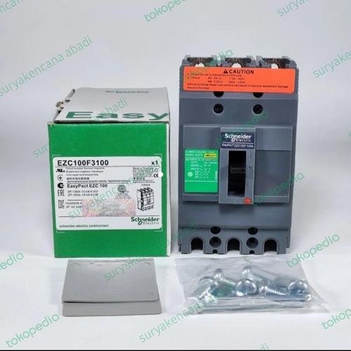 Jual MCCB EZC / BREAKER EasyPack schneider EZC100F 3100 3P 100A - Kota ...