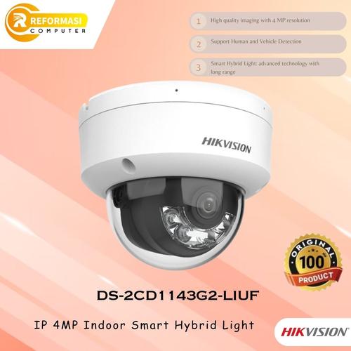 Promo DS-2CD1143G2-LIUF HIKVISION 4MP Smart Hybrid Light Network Camera ...