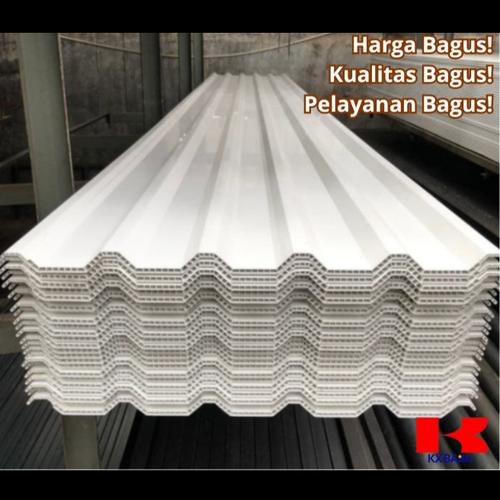 Jual ATAP UPVC DOUBLE LAYER Merah,Putih.Transparan 4M,5M,6M Lebar ...