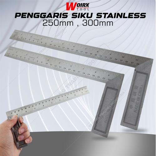 Jual Penggaris Siku Tukang Stainless 250mm 300mm - 250mm - Jakarta ...