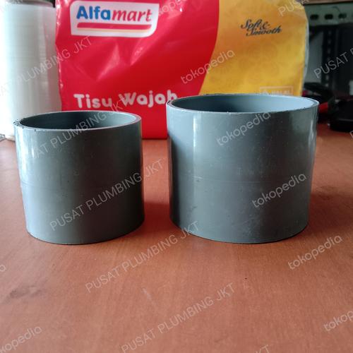 Jual Socket PVC Sok PVC Socket polos PVC type D 2" inch/ sambungan pipa ...