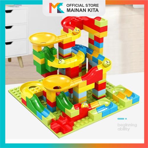 Jual Marble Race Run 168 pcs Bulding Blocks Balok Susun Track Slide ...