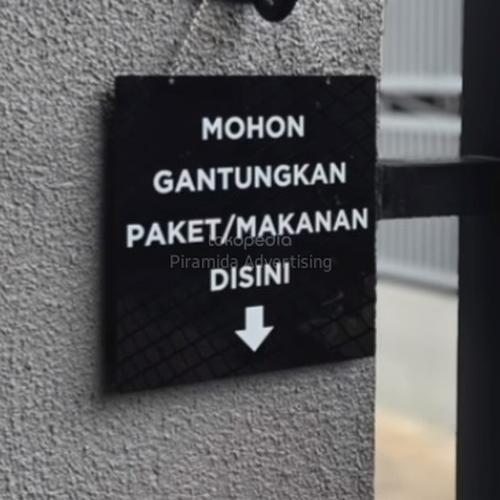 Jual sign tanda paket disini gantung makanan tulisan gambar papan nama ...