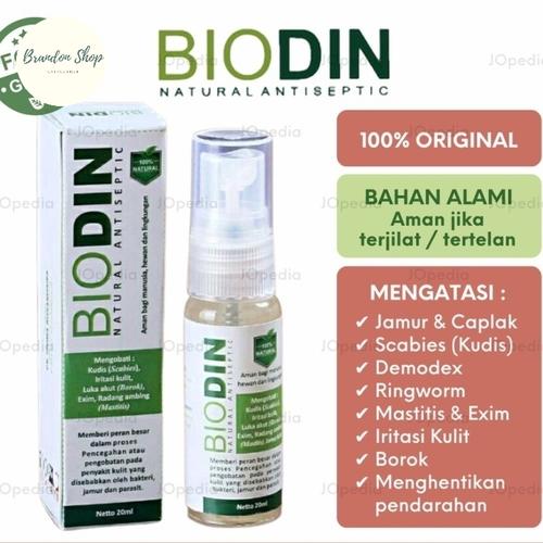 Jual Biodin Spray / Biodin Spray 20ml Obat jamur Dan scabies - Kota ...