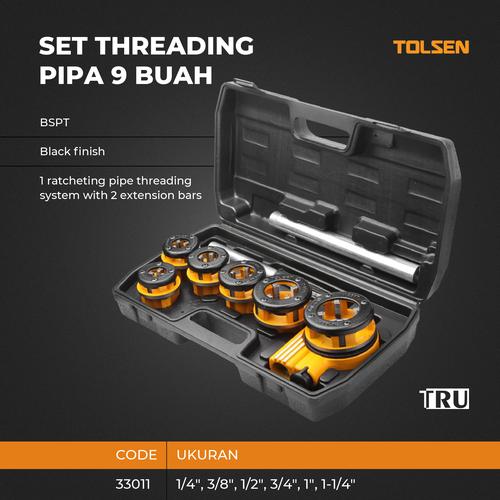 Promo Pipe Threader SET ALAT THREADING PIPA MANUAL 9 BUAH (Alat Senai ...