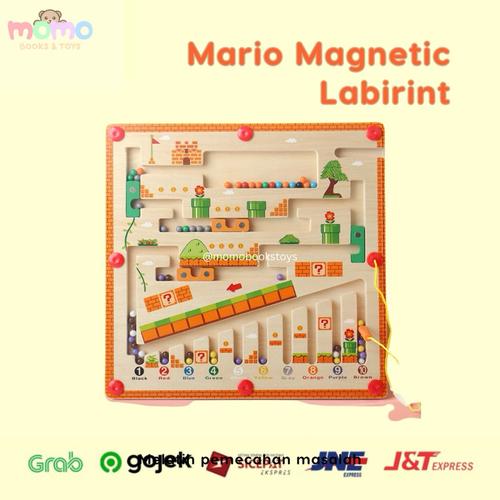 Jual Mario Magnetic Labirint / Magnetic Maze Game Color Classification ...