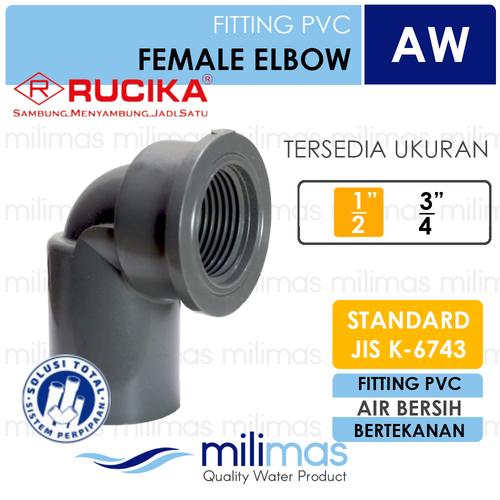 Jual RUCIKA - FAUCET ELBOW AW - Keni Reducer PVC - Fitting Knie Drat ...