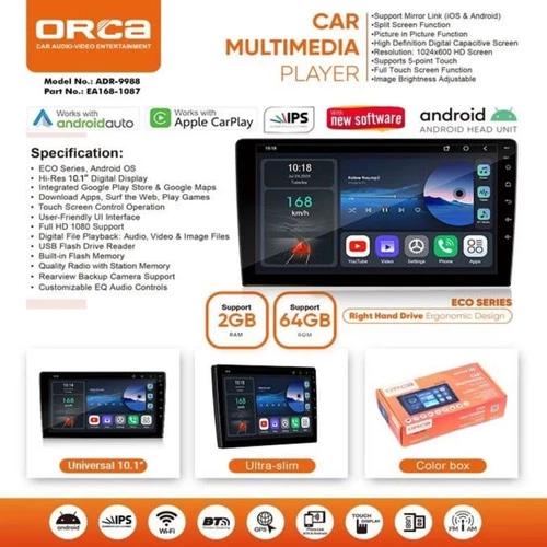 Jual Orca Eco Series 9" & 10" inch Ram 2/32GB Head Unit Android - Kota ...