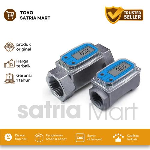 Jual Digital Liquid Flow Meter 1.5" Inch Turbine Solar Inci Diesel ...