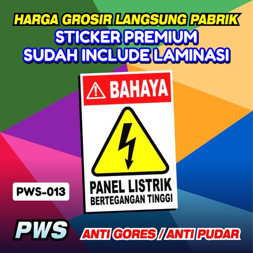 Jual Sticker 30x40 Safety Sign Bahaya Panel Listrik Tegangan Tinggi ...