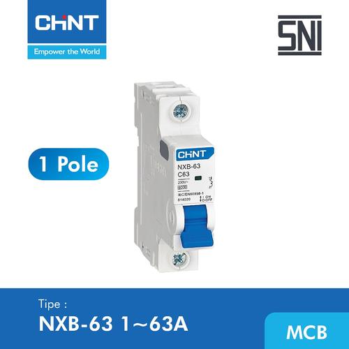 Promo Chint MCB tipe NXB 1P 6kA (1A 2A 4A 50A 63A) - 1A - Jakarta Barat ...