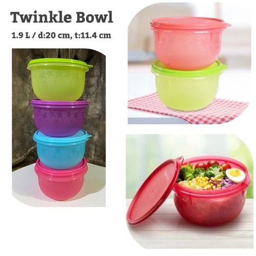 Jual Tupperware Promo Twinkle Bowl ( Mangkok ) Anti Tumpah - Merah Muda ...