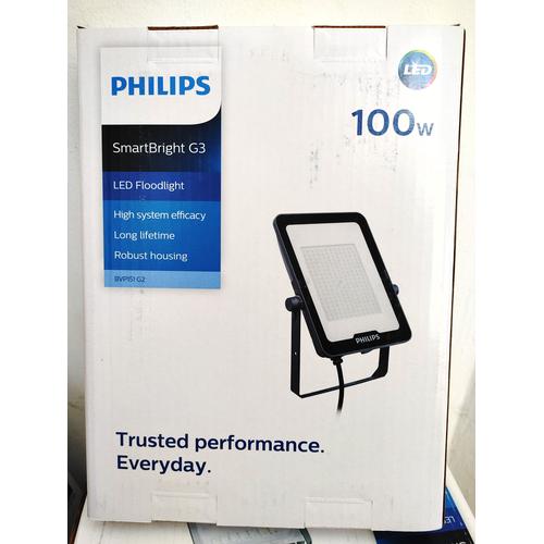 Jual PHILIPS SmartBright Floodlight LAMPU SOROT BVP151 LED120/NW 100W ...