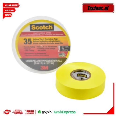 Jual 3M Scotch Isolasi Listrik Vinyl 20 Mtr Daya Rekat Kuat Cocok Untuk ...