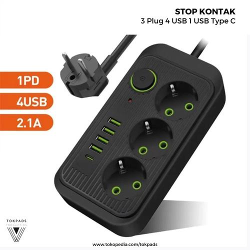 Promo Terminal Colokan Kabel Listrik Stop Kontak Steker Saklar Power ...