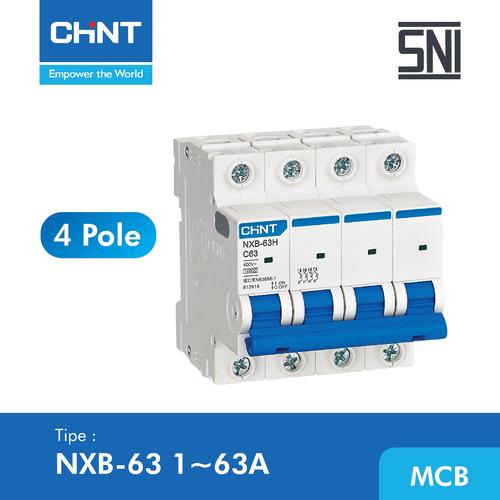 Jual Chint MCB tipe NXB 4P 6kA (1A 2A 4A 50A 63A) - 2A - Jakarta Barat - Chint Real Store ...
