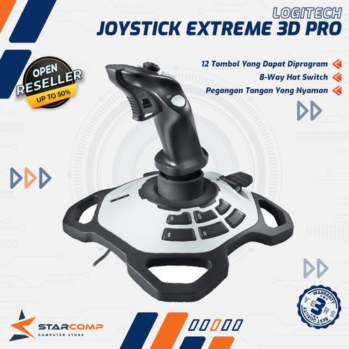 Promo Logitech Extreme 3D Pro Joystick Flight Simulator For PC Cicil 0% ...