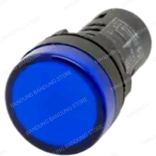Jual PILOT LAMP 22MM 220V BIRU LAMPU INDIKATOR 220V 22MM BLUE PILOT ...