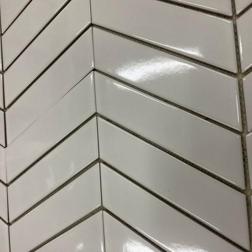 Jual Mosaik Keramik Herringbone Putih / Mosaic Tile / Keramik Dinding ...