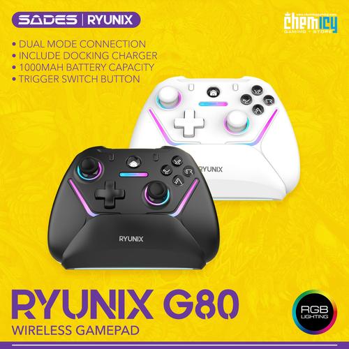 Jual Sades Ryunix G80 / G-80 Dual Mode Wireless Gamepad Gaming ...
