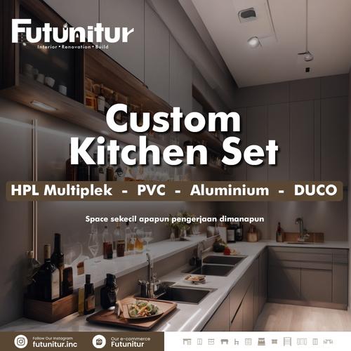 Jual Custom Kitchen Set / Kabinet atas bawah / HPL Multiplek - PVC ...