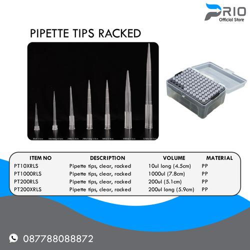 Jual Pipette Tips Clear Racked Laboratorium Prio - 10ul long - Kota Tangerang Selatan - PRIO ...