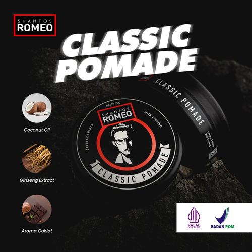 Jual Shantos Romeo Hair Classic Pomade - 40gr - Kab. Sidoarjo - Sekawan ...