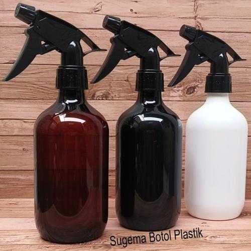 Jual Botol Spray 500 Ml Pet Tebal Warna Tutup Big Triger Hitam / Botol Kispray 500ml - Botol ...