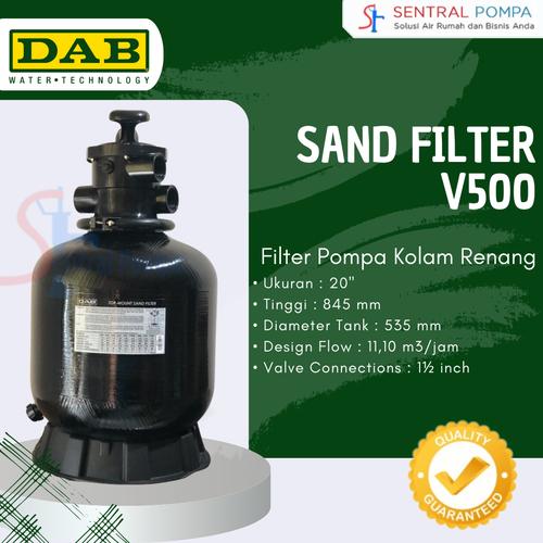 Jual DAB V500 Sand Filter Pompa Kolam Renang 20" Sandfilter V 500 ...