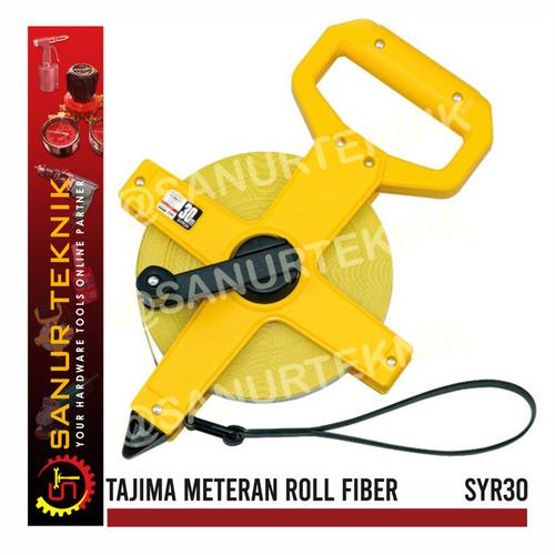 Jual TAJIMA SYMRON Meteran Roll Fiber / Meteran Tancap 30M 50M 100M ...