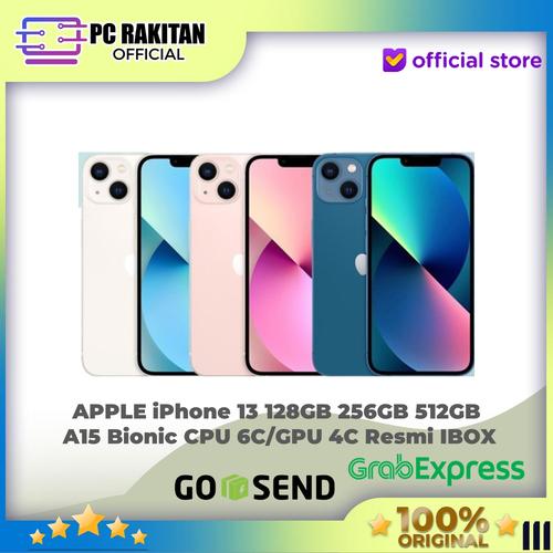Promo APPLE iPhone 13 128GB 256GB 512GB A15 Bionic CPU 6C/GPU 4C Resmi ...
