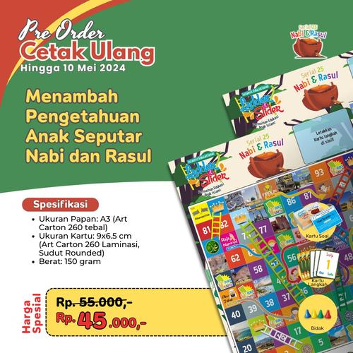 Jual PERMAINAN LADDER DAN SLIDER - SERIAL NABI DAN RASUL (ADZKIA BOOKS ...